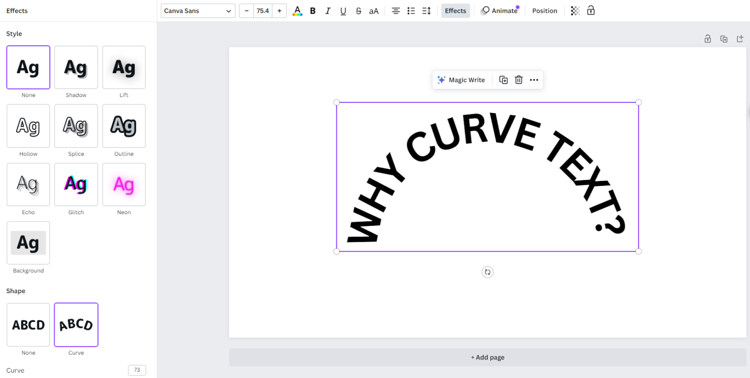 How to Curve Text in Canva - Stand Out from the Crowd