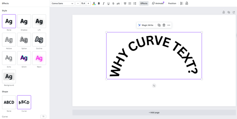 How to Curve Text in Canva - Stand Out from the Crowd